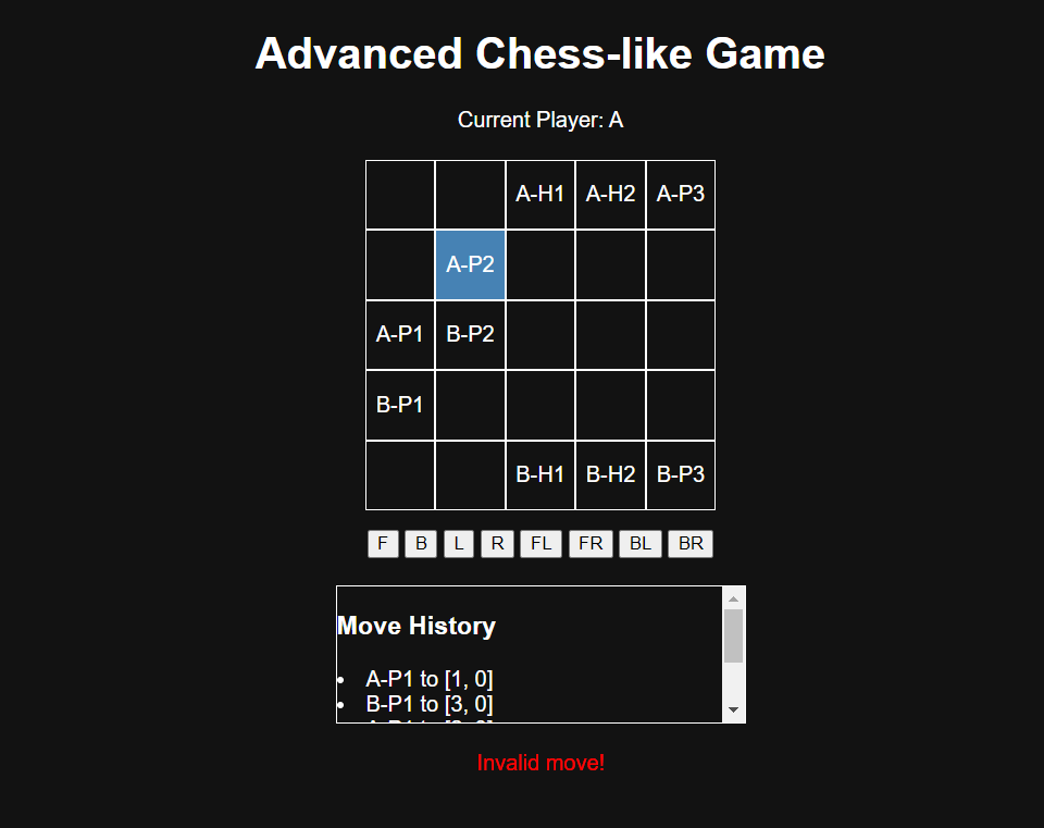 Turn-Based Chess-Like Game | Chess-game